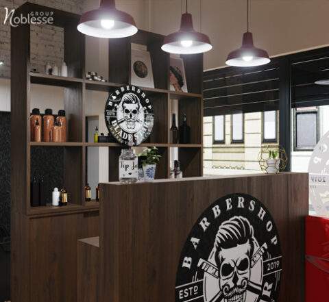 Proiect De Amenajare Frizerie In Stil Industrial - Noblesse Group