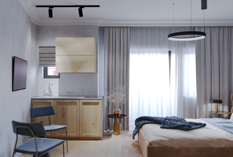 Amenajare interioara garsoniera - Bucuresti, zona Unirii - Noblesse Group